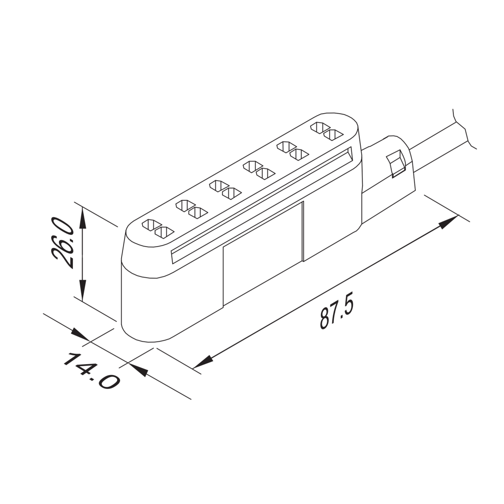 LED APM 6-way Distributor box,6-way APM Juction box|2Pin connectors ...