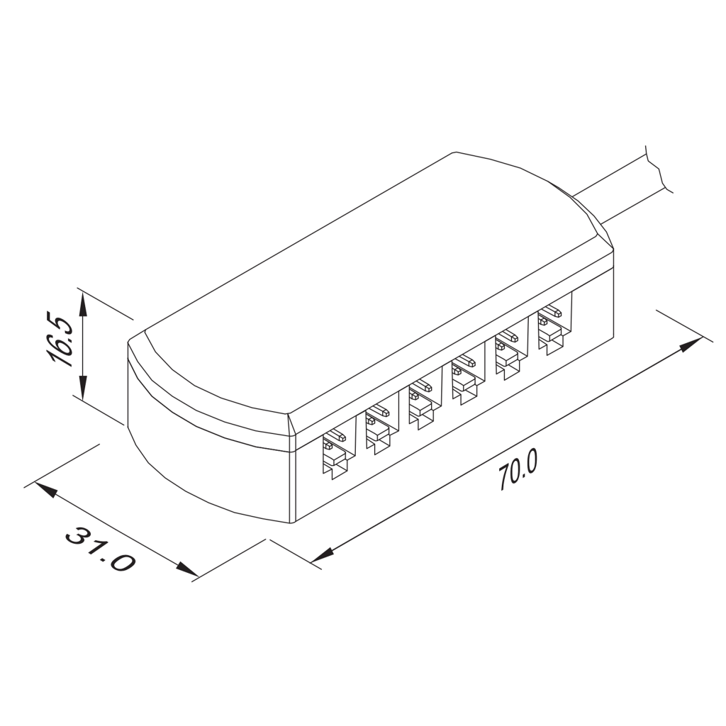 LED 2510 6-way Distributor box,12-way 2510 Juction box|2Pin connectors ...