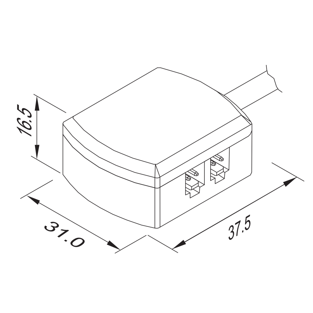 LED 2510 2-way Distributor box,4-way 2510 Juction box|2Pin connectors ...