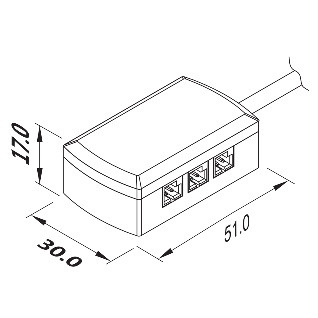 LED 3-way Dupont Distributor box,6-way Dupont Juction box|2Pin ...